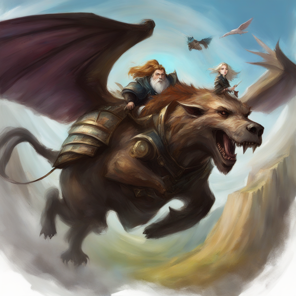 KREA AI - hogwarts teacher from harry potter is flying on a ...