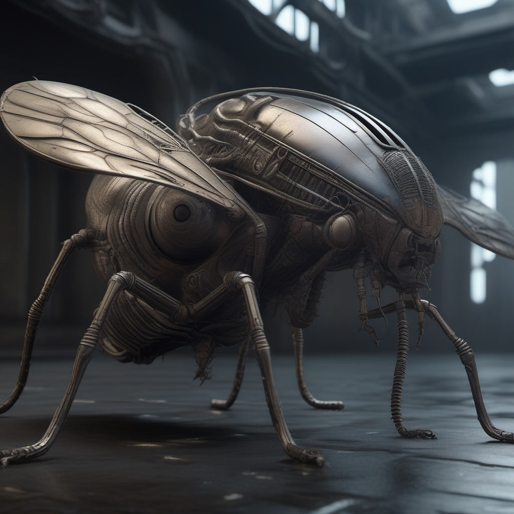 KREA AI - A photorealistic 3D render of an imaginary insect,...