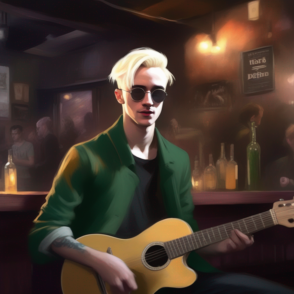 KREA AI - Hyper-realistic modern day Draco Malfoy, hipster,