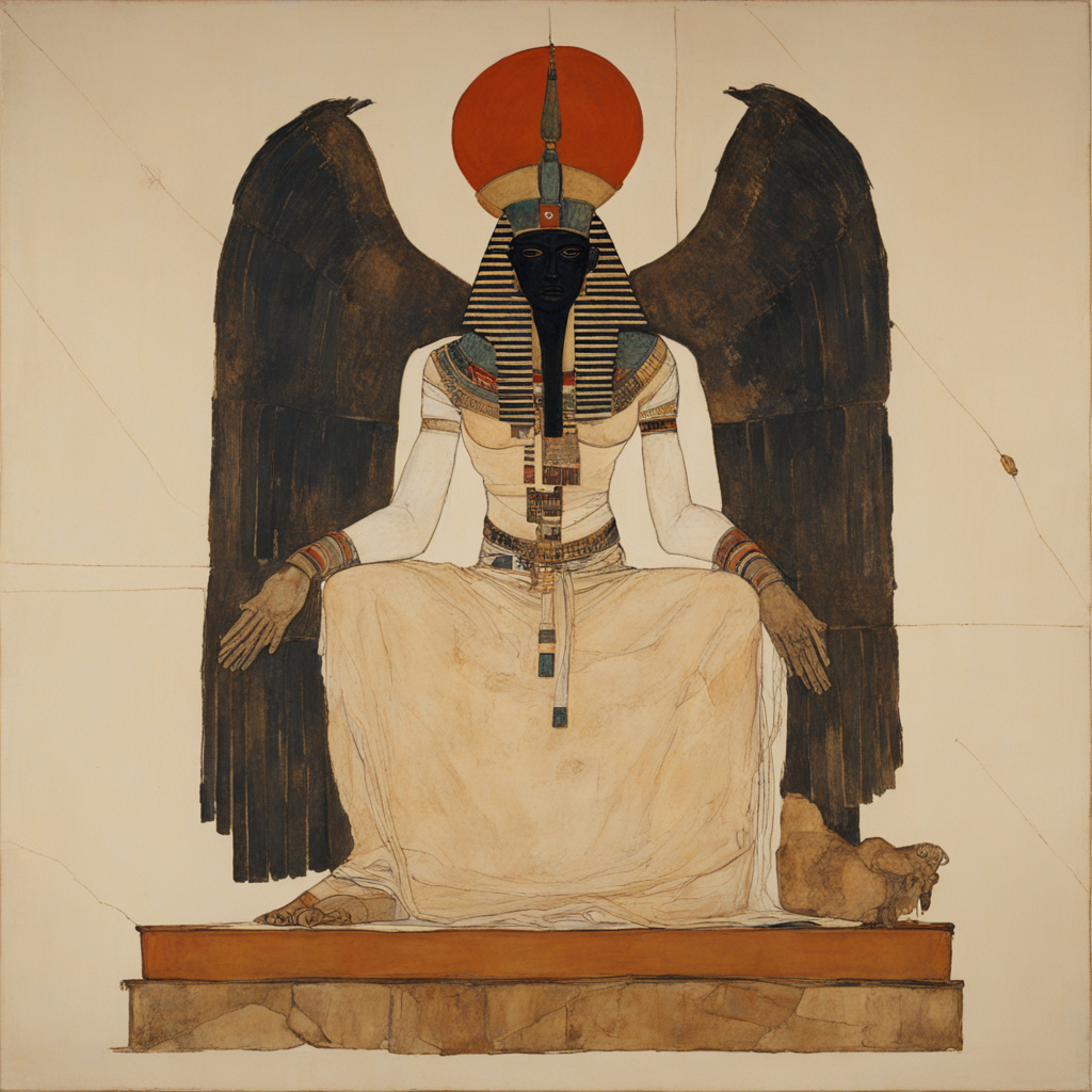 KREA AI - the goddess isis enthroned as the great mother of ...