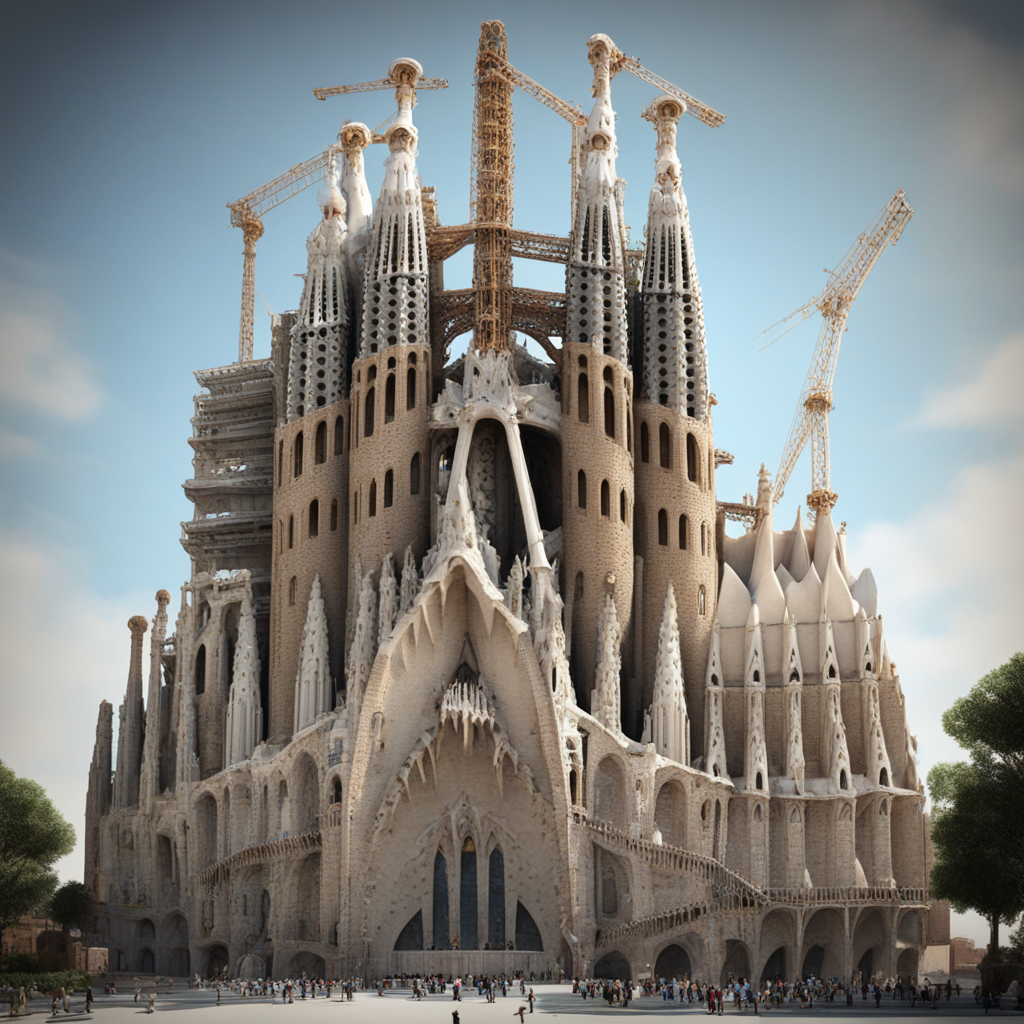 Krea Ai Sagrada Familia Finished