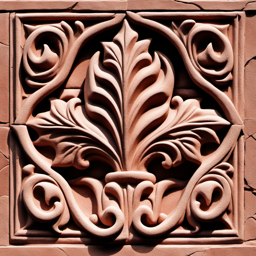 KREA AI - a piece of rectangular shaped, 1 inch thick, red,