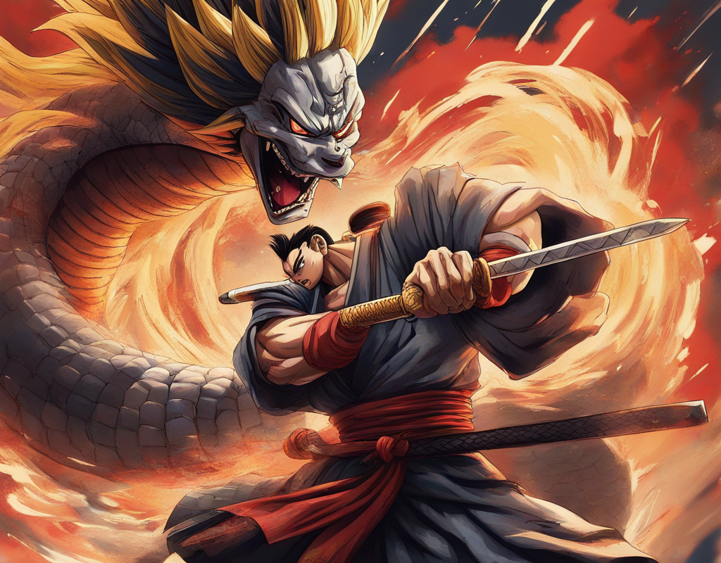 KREA AI - Create a visually stunning and action-packed scene...