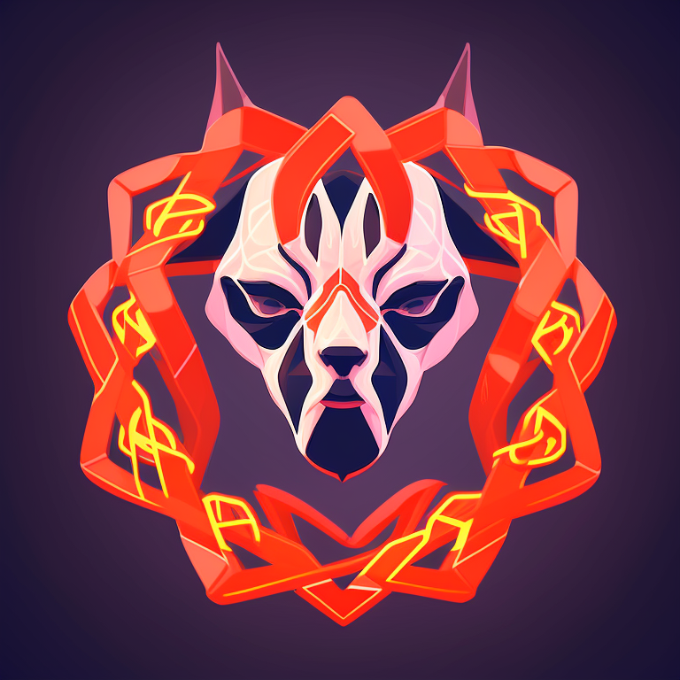 KREA AI - 2d symmetrical logo, design, vector art, digital a...