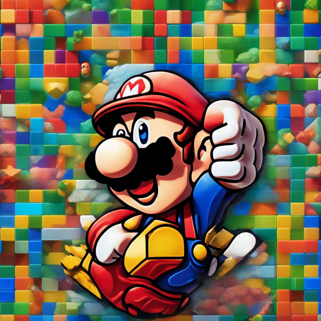 KREA AI - Super Mario ((( nft style pixel art, 3d rendered ... KREA AI - Super Mario ((( nft style pixel art, 3d rendered ...