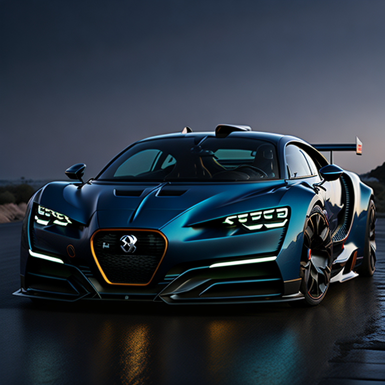 KREA AI - Peugeot Bugatti Chiron