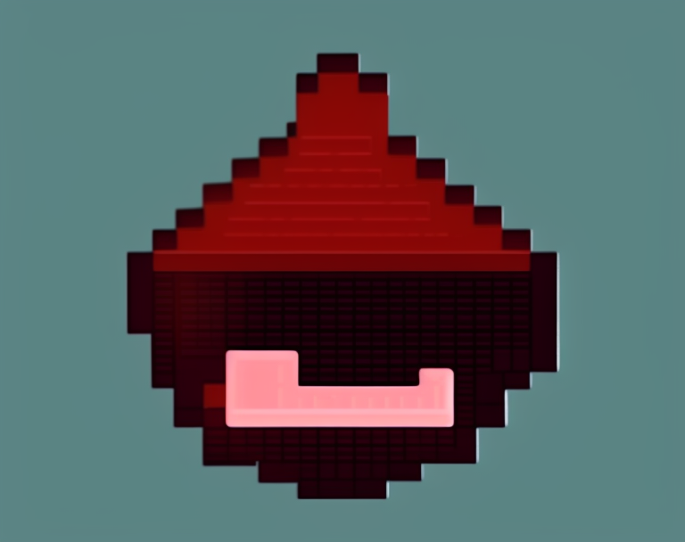 KREA AI - pixel art icon of blood drop