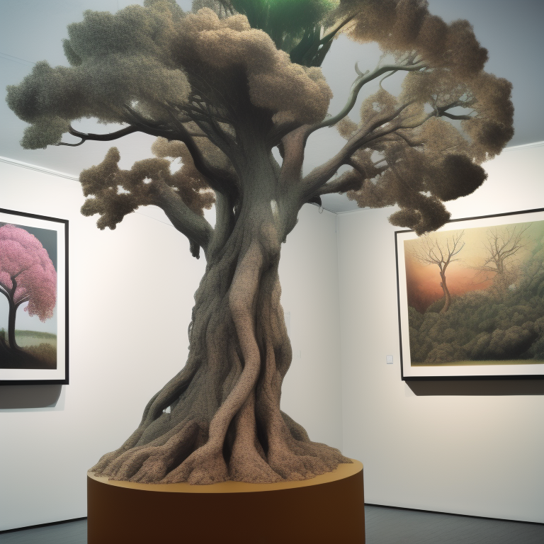 Krea Ai Queer Exhibition Of Surreal Trees Realistic