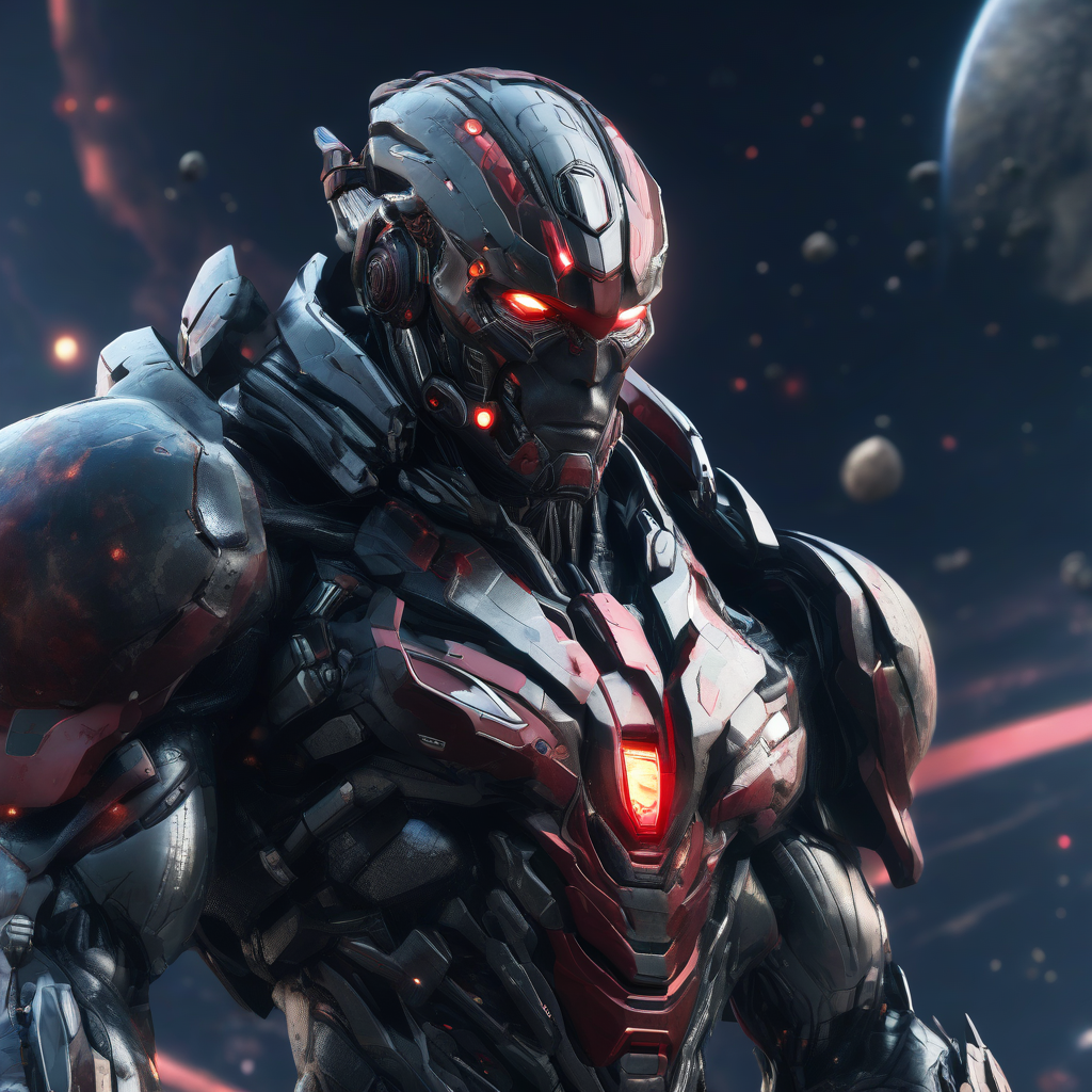 KREA AI - cyborg style, A Hyper Realistic armored super hero...