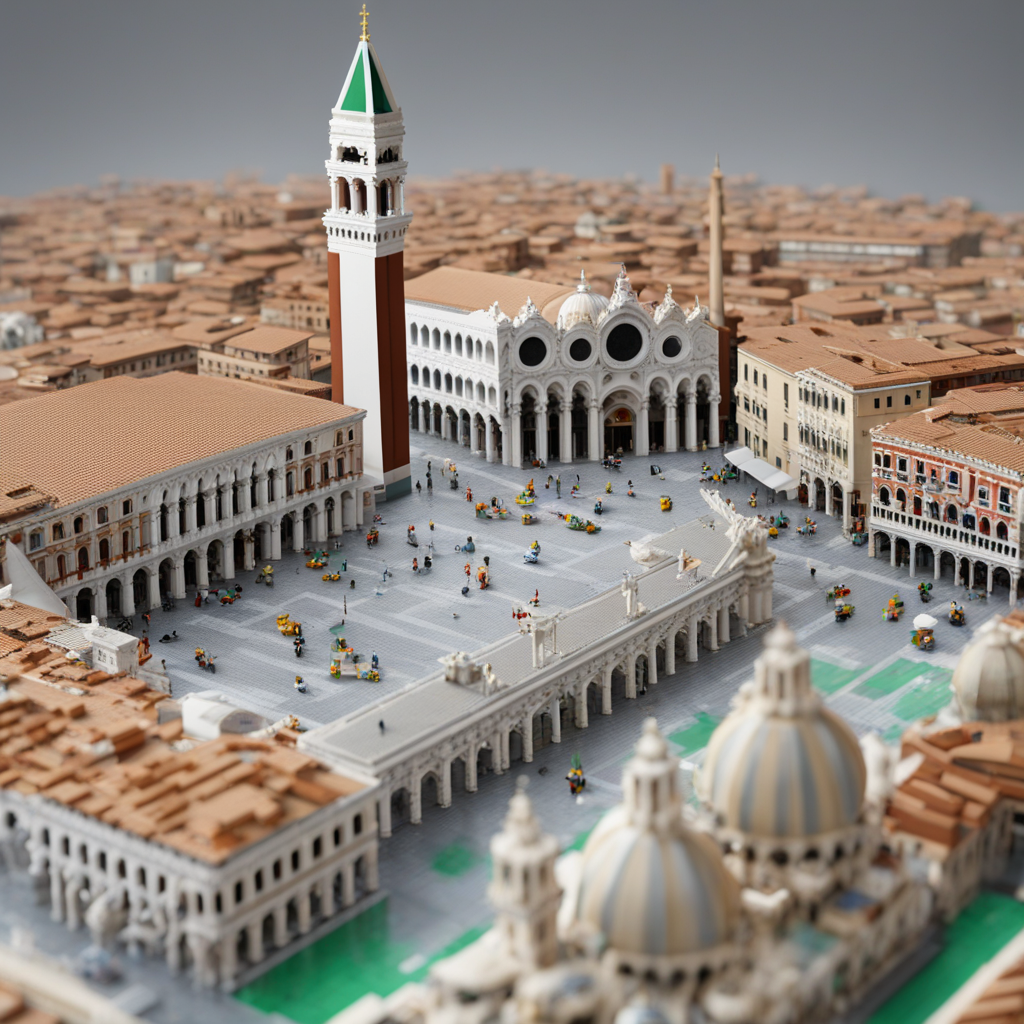 KREA AI - Create a 3D render of PIAZZA SAN MARCO in VENEZIA ...