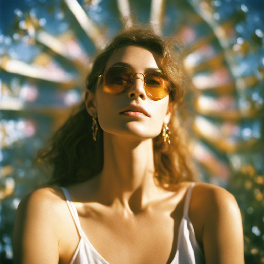 KREA AI - portrait, Spanish supermodel, Y2K aesthetic, sunli...