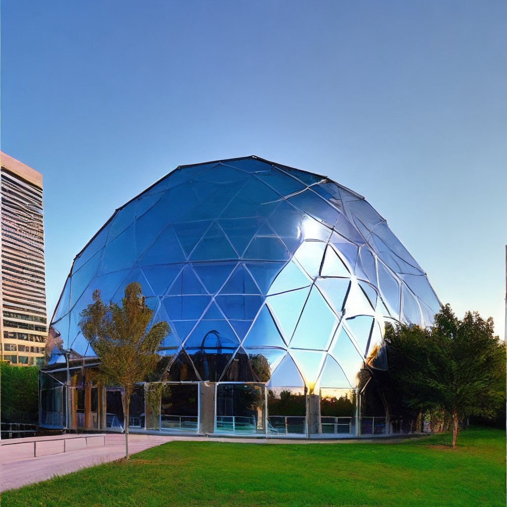 KREA AI - Modern university campus, innovative glass structu...