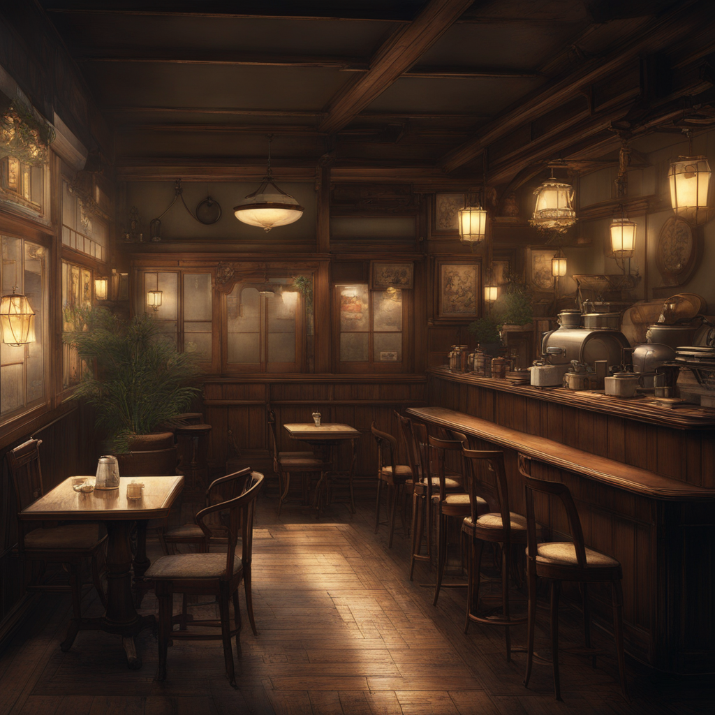 Krea Ai An Old English Style Cafe In Japan Antique Furnit