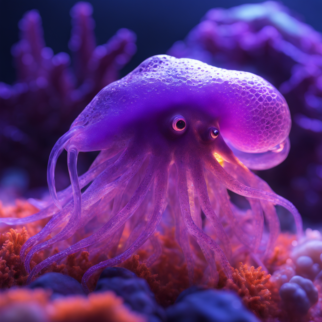 KREA AI - Ultra-detailed 3d rendering of a translucent glass...