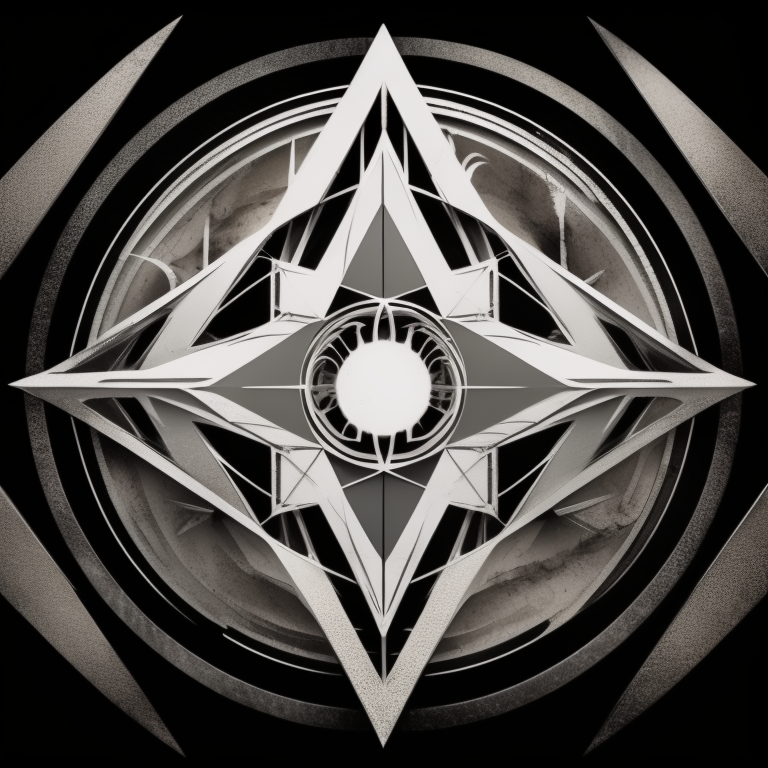 KREA AI - black and white font logo of "KRYO", radial distor...