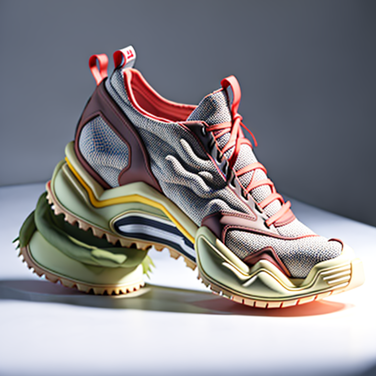 KREA AI - Photosrealistic sneaker, experimental, design stud...