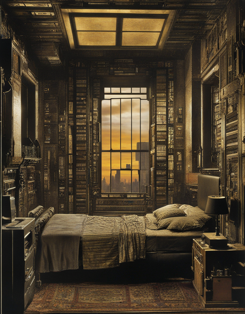 KREA AI - 2d ennis house blade runner photo collage national...