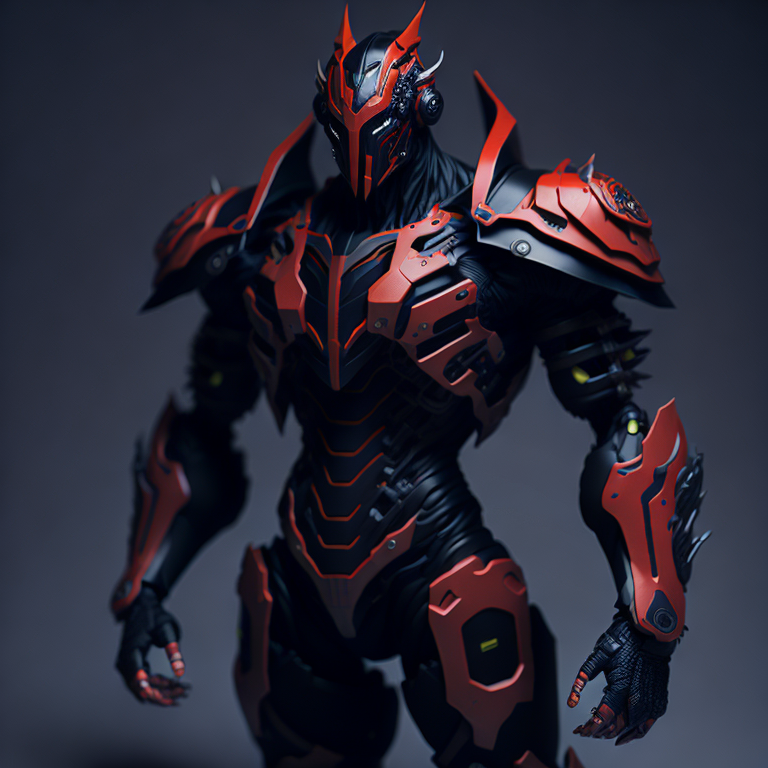 KREA AI - the 3d conqueror super villain, cyborg, robotic ar...