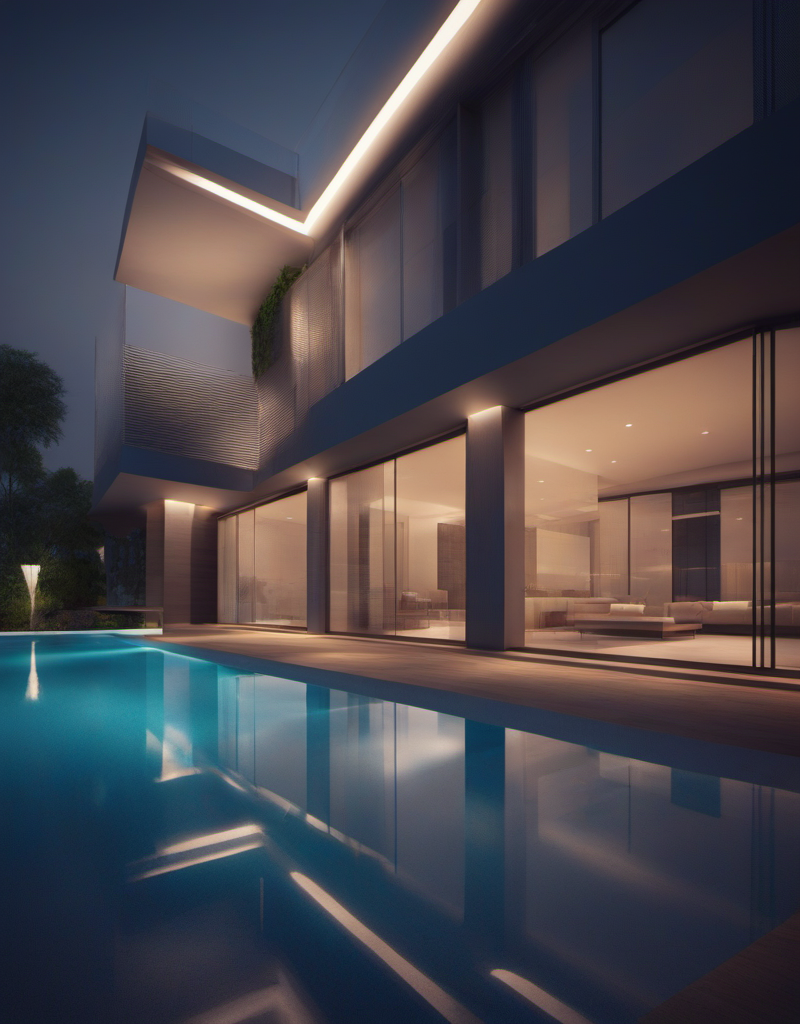KREA AI - modern residential architecture, contemporary, fut...