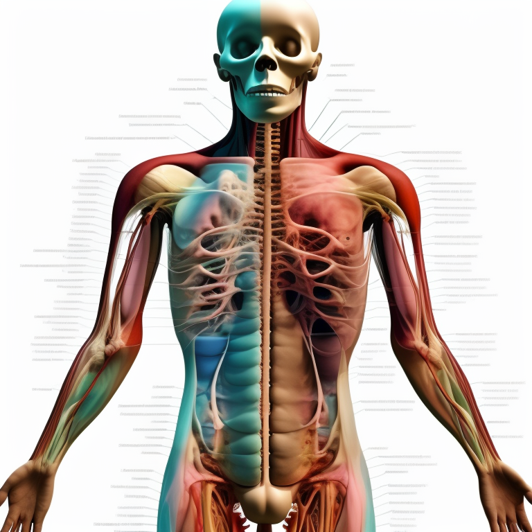 KREA AI - human body anatomy