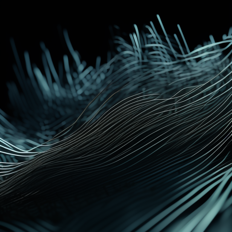 KREA AI - 3d abstract, high detailed, EEG lines flow, grow 3...