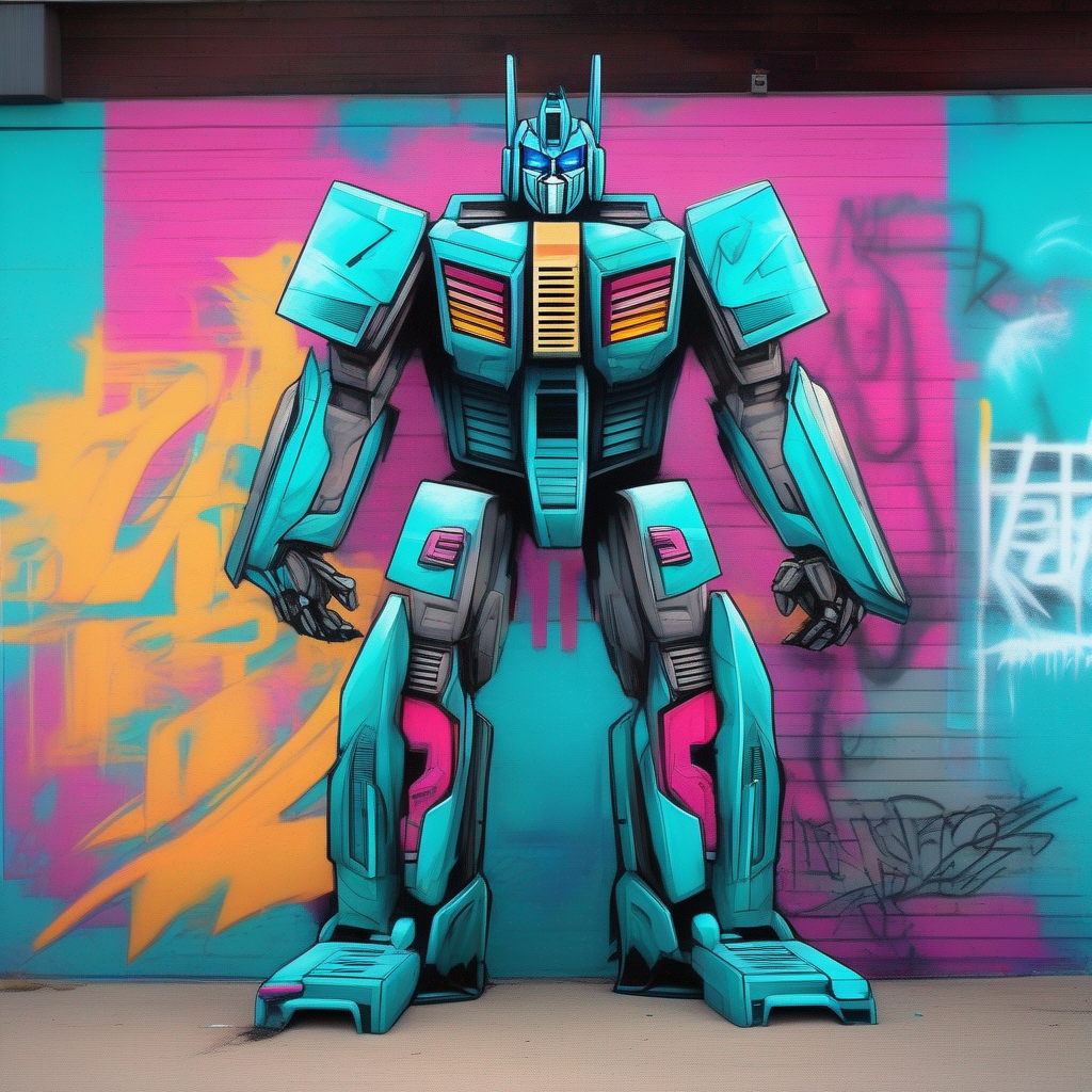 KREA AI - Gen 1 Transformer, concept art, 80s Transformer, r...