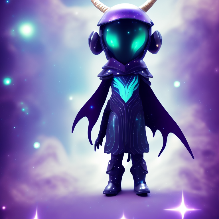 KREA AI - alien knight Nebula, octane render, wearing royal ...