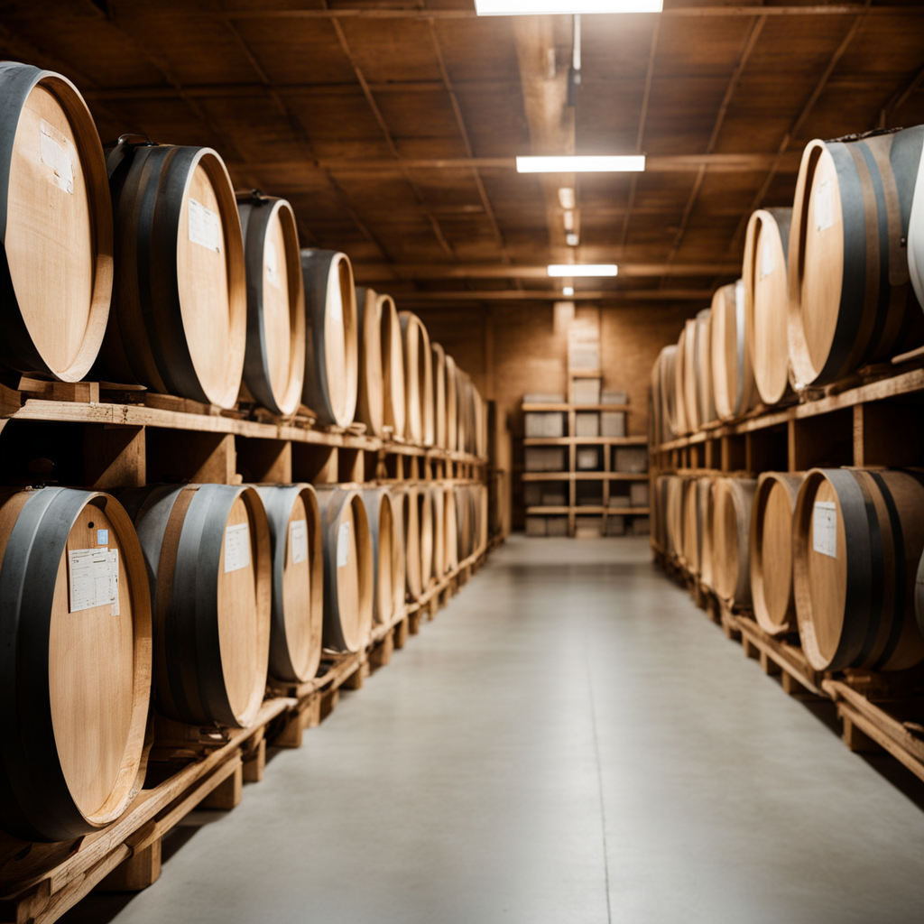 KREA AI - dim lit wooden warehouse with overhead light and r...