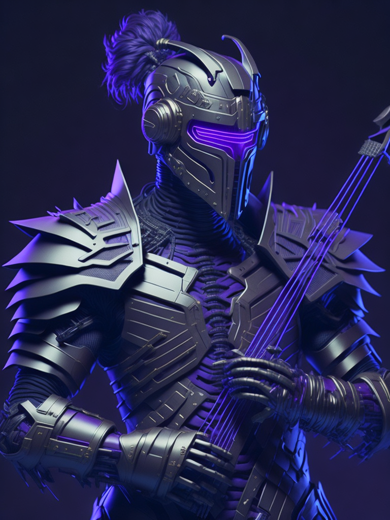 KREA AI - A hyperrealistic futuristic neon-lit roman emperor...