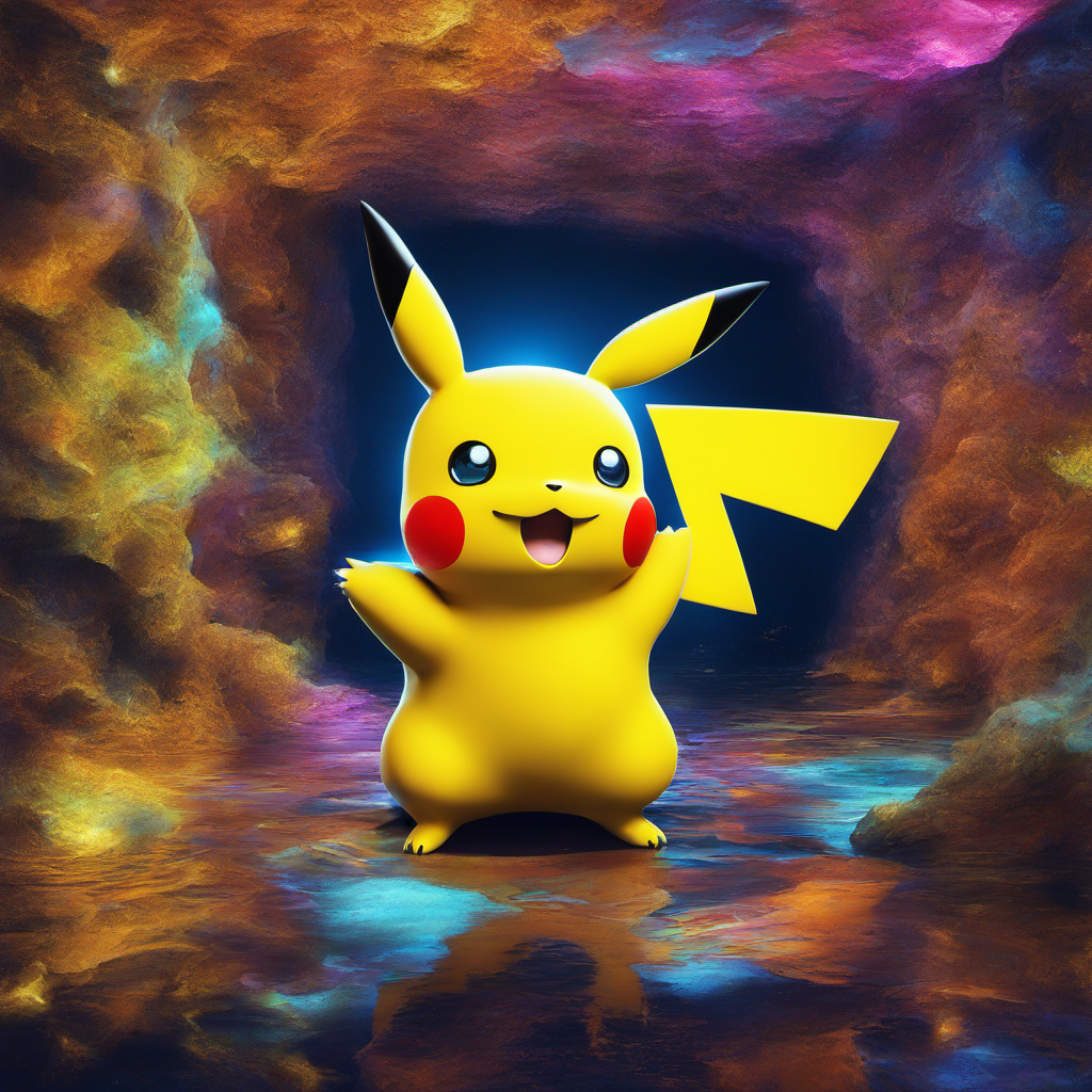 KREA AI - (( Pikachu )) Immerse yourself in a realm of NFT A...