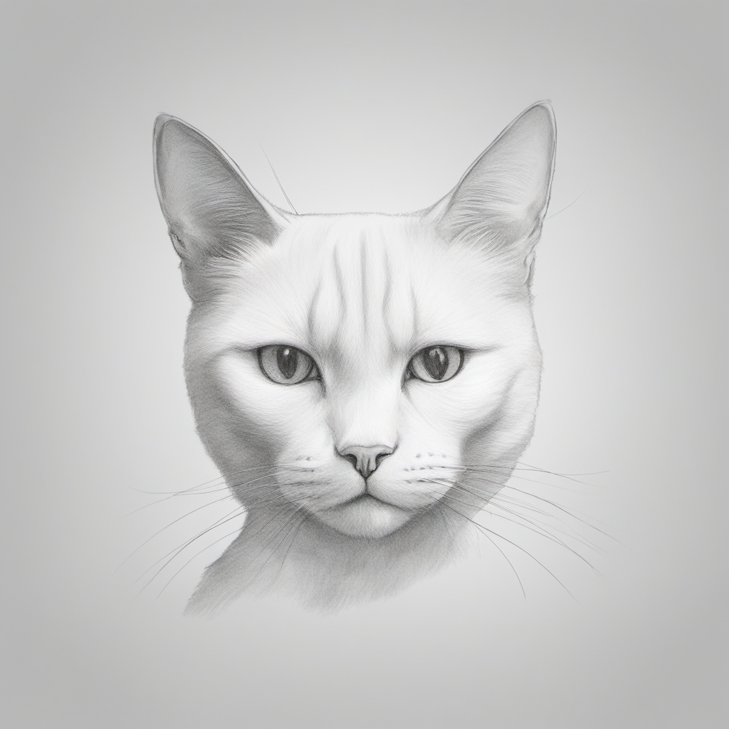 KREA AI - A tutorial on how to draw a cat step by step. Step...