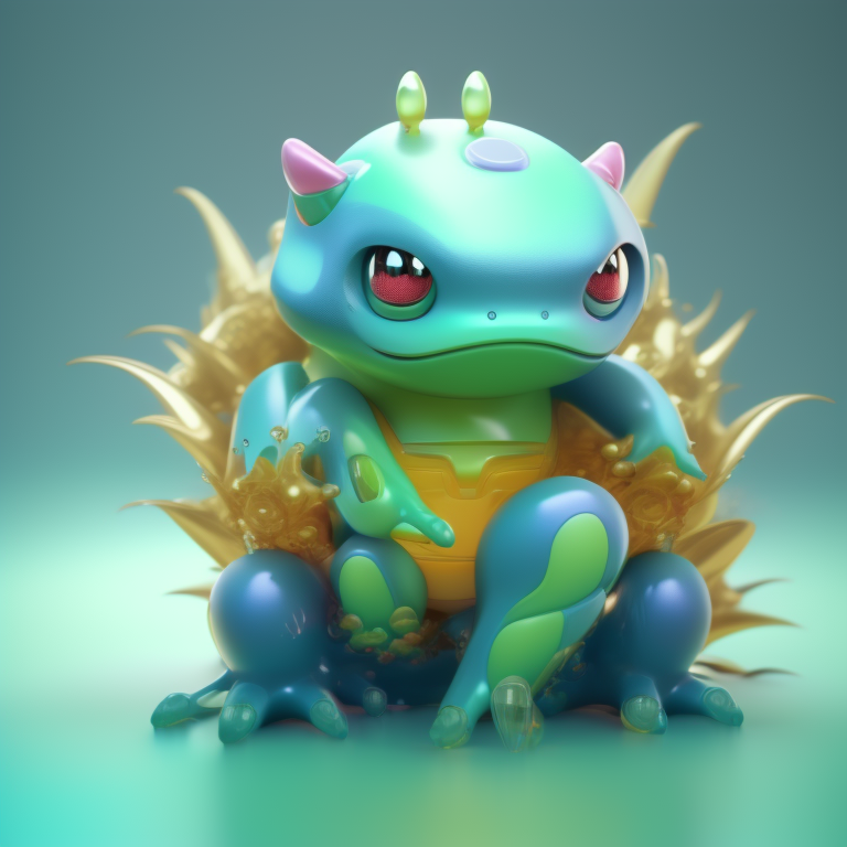 KREA AI - Translucent, Amphibian, Plushies, Pokémon, Gundam,...