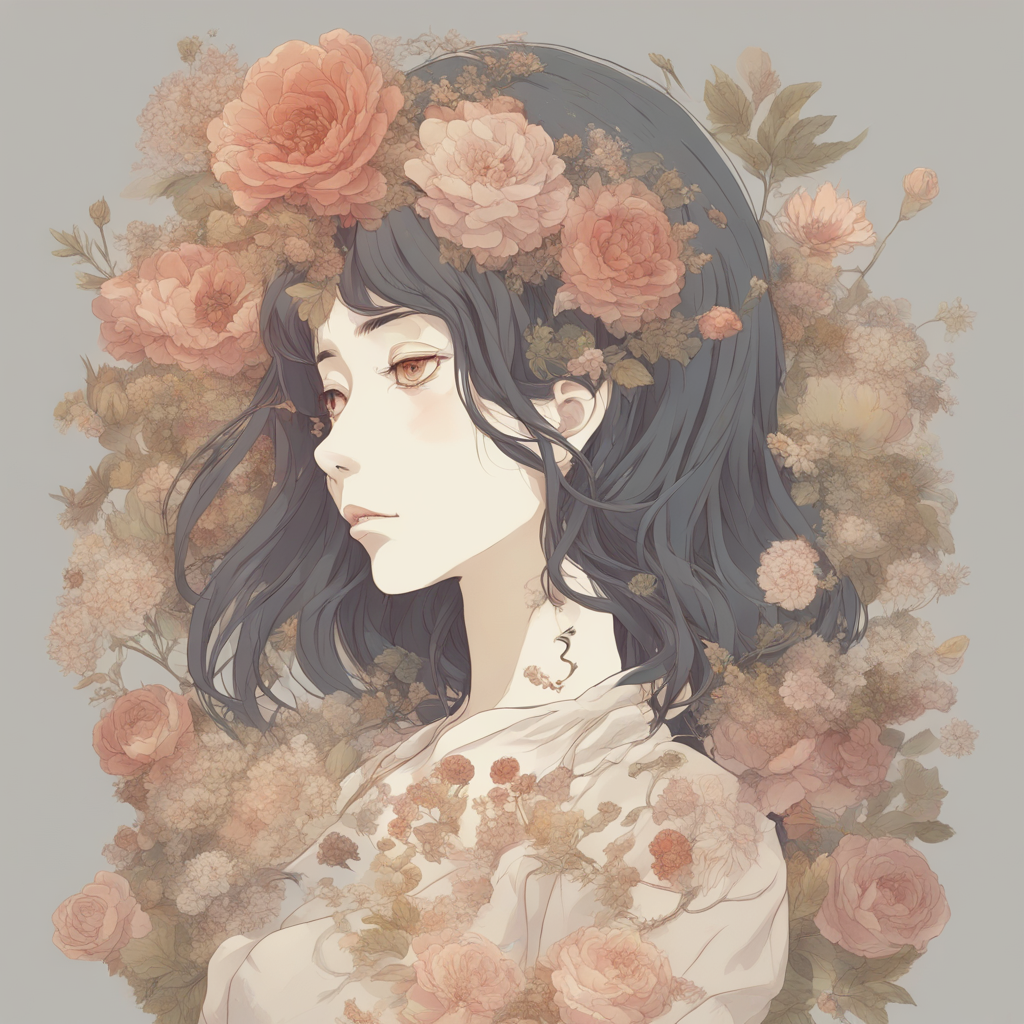 KREA AI - vintage anime, studio ghibli anime style, side pro...