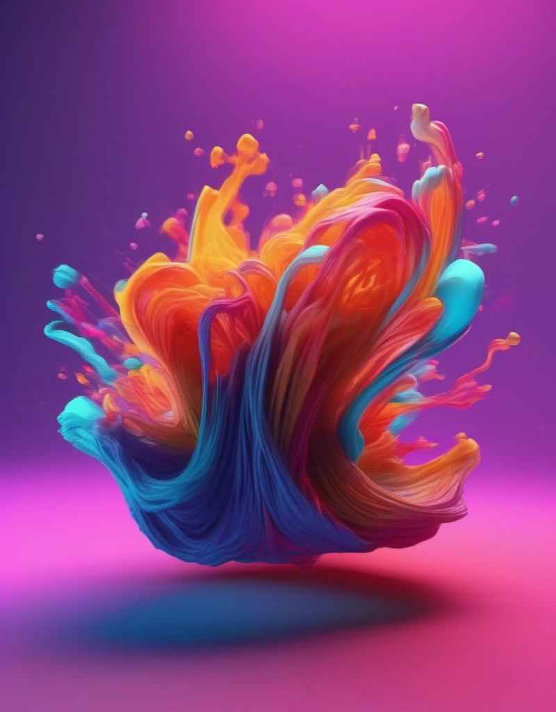 KREA AI - levitating 3d abstract element, high detailed, flo...